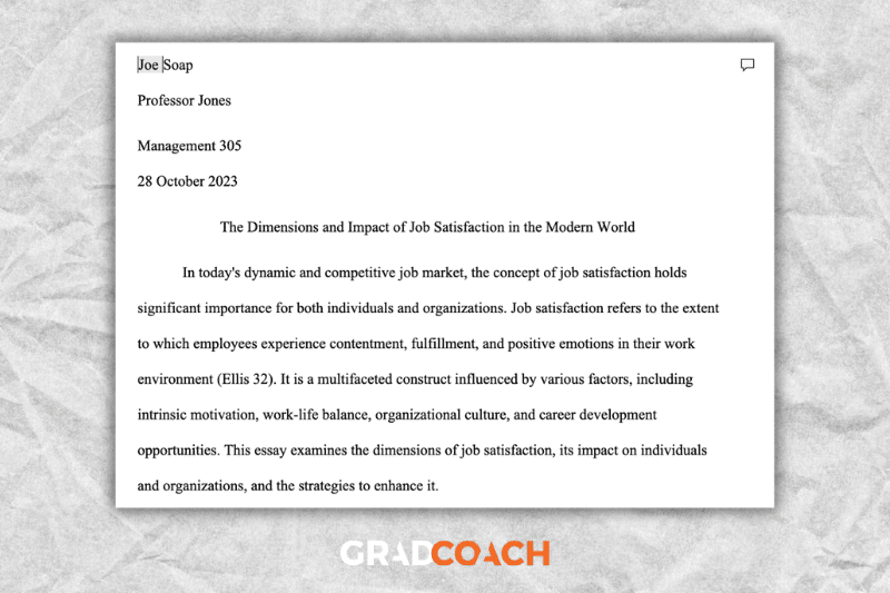 MLA 9 Formatting: Step-By-Step Guide + Free Template - Grad Coach MLA 9 Formatting: Step-By-Step Guide + Free Template - Grad Coach